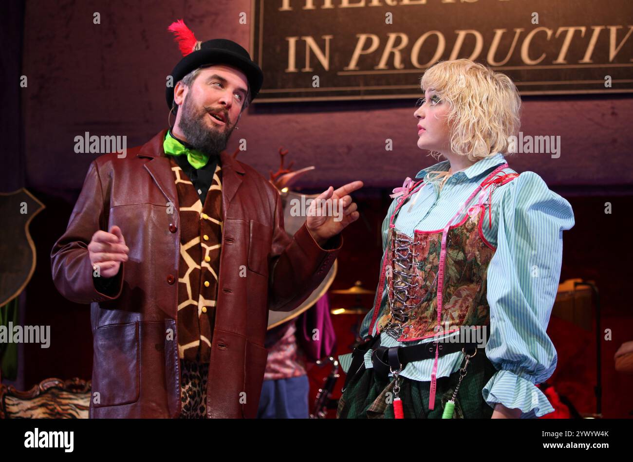 London, UK. Simon Yadoo and Heloise Lowenthal in the Jewish fairy tale ...