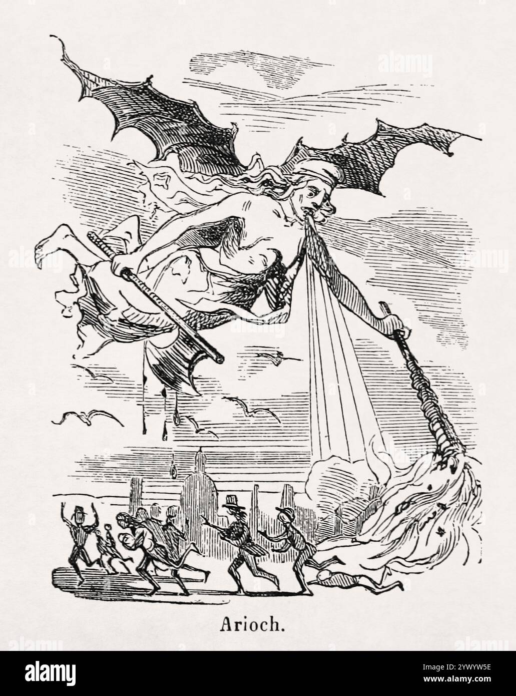 Arioch by Louis Le Breton made in 1863 for the Dictionnaire infernal ...