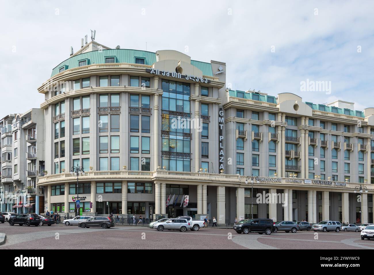 Tbilisi, Georgia - 06 September 2019: The modernist Courtyard Marriott ...