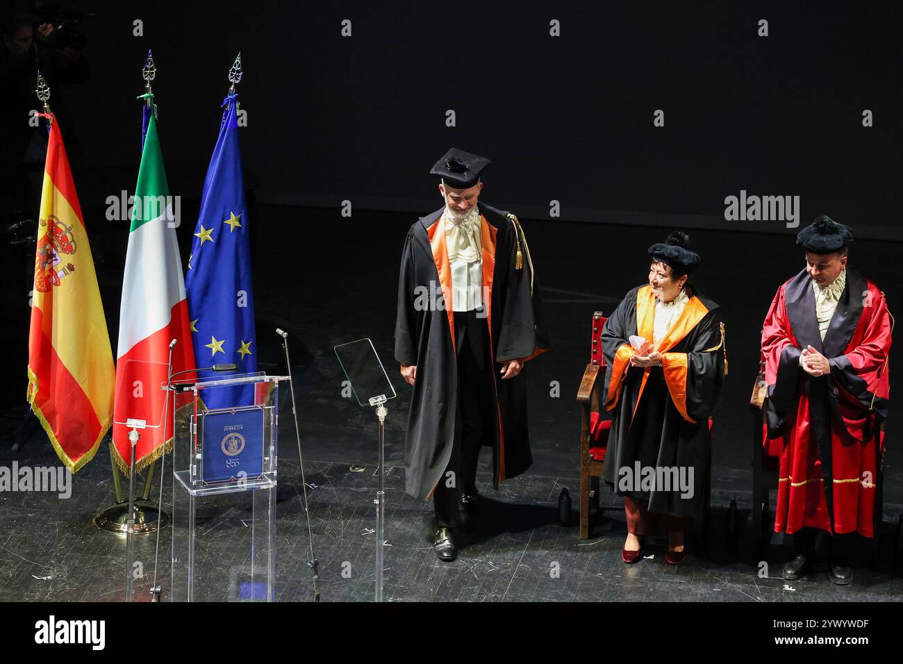 Naples, Italy, 12 December 2024. King Felipe IV of Spain during the ...