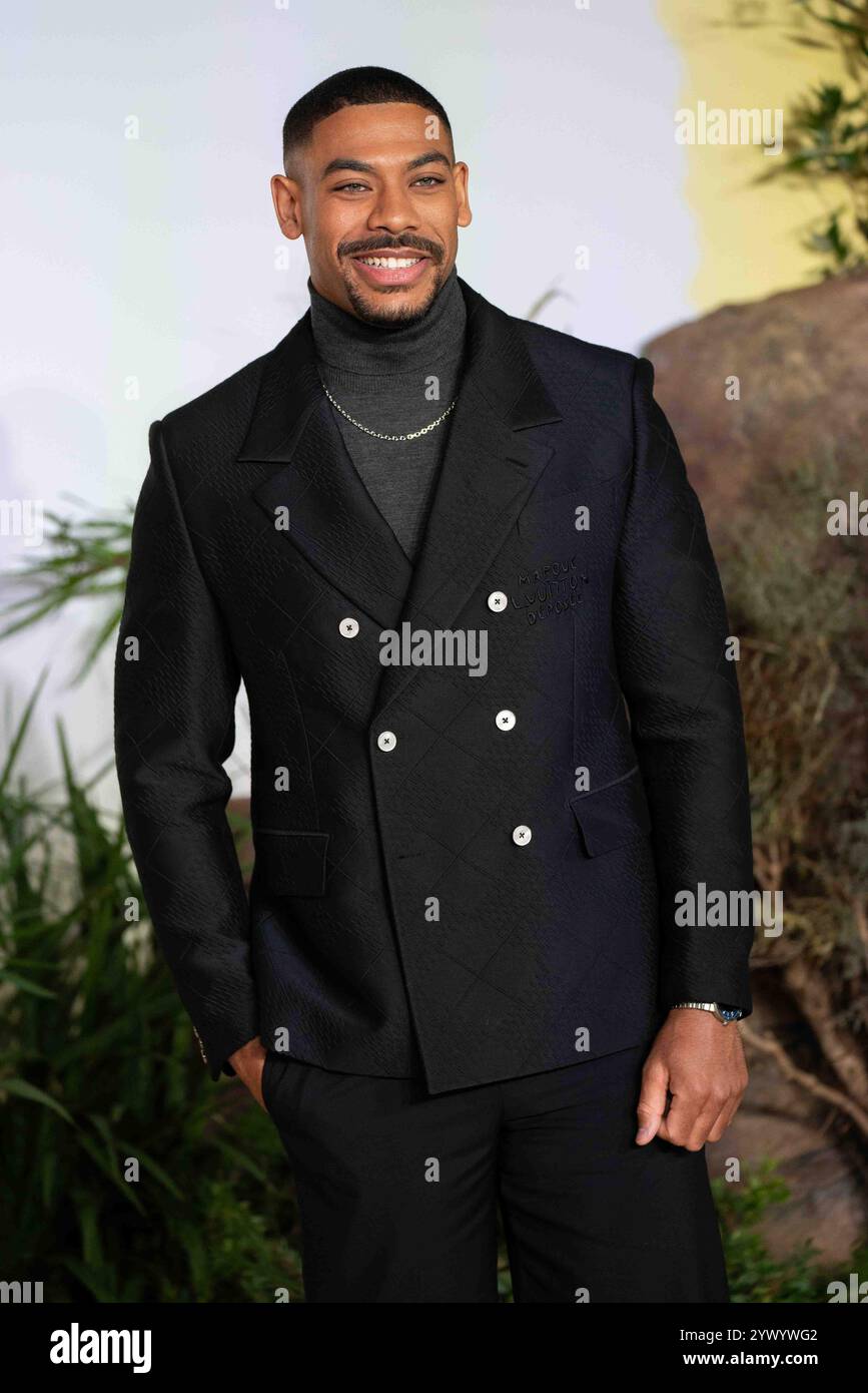 London, UK. Aaron Pierre at Mufasa: The Lion King UK premiere ...