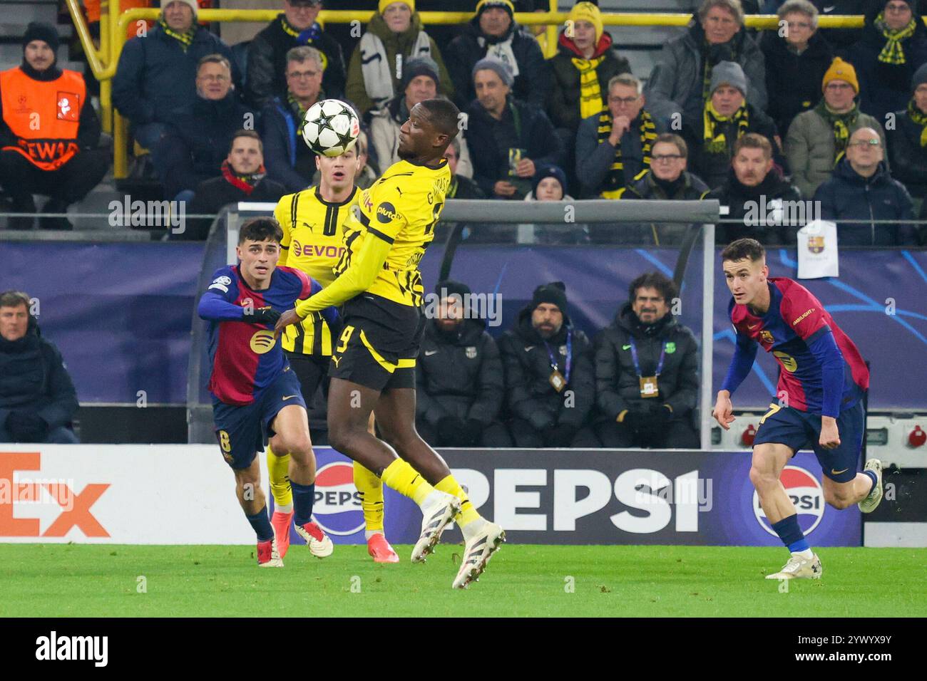 Dortmund, Deutschland. 11th Dec, 2024. Dortmund, Deutschland 11. Dezember 2024: Champions League ...