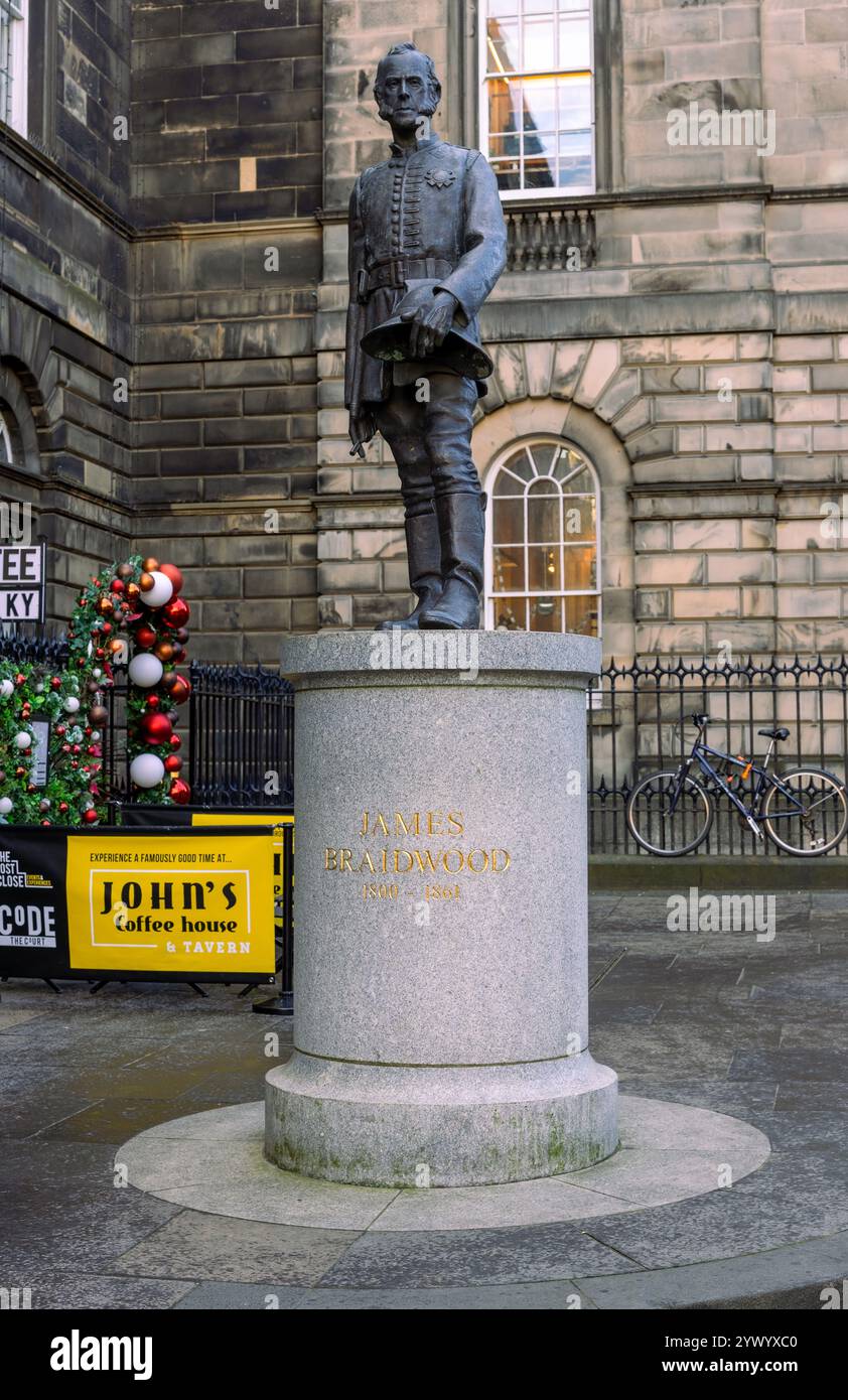 James Braidwood statue(1800-1861)who was a Scottish Firefighter who founded one of the world's ...