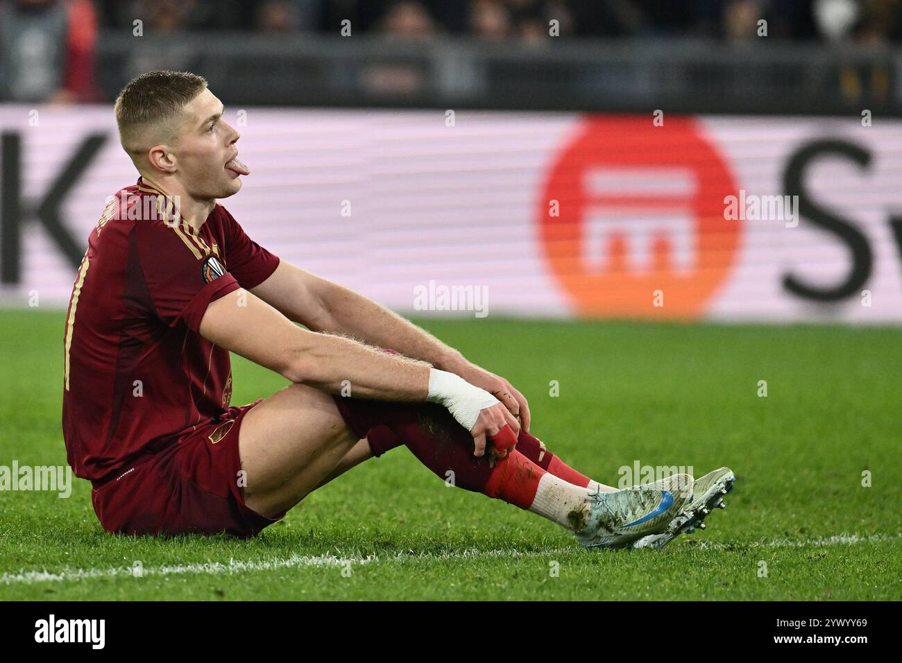 Rome, Italy. 12th Dec, 2024. Artem Dovbyk of A.S. Roma during the UEFA ...