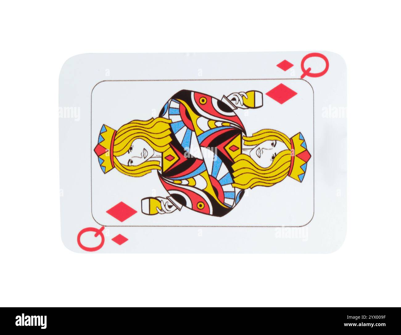 Poker game. One playing card isolated on white Stock Photo - Alamy