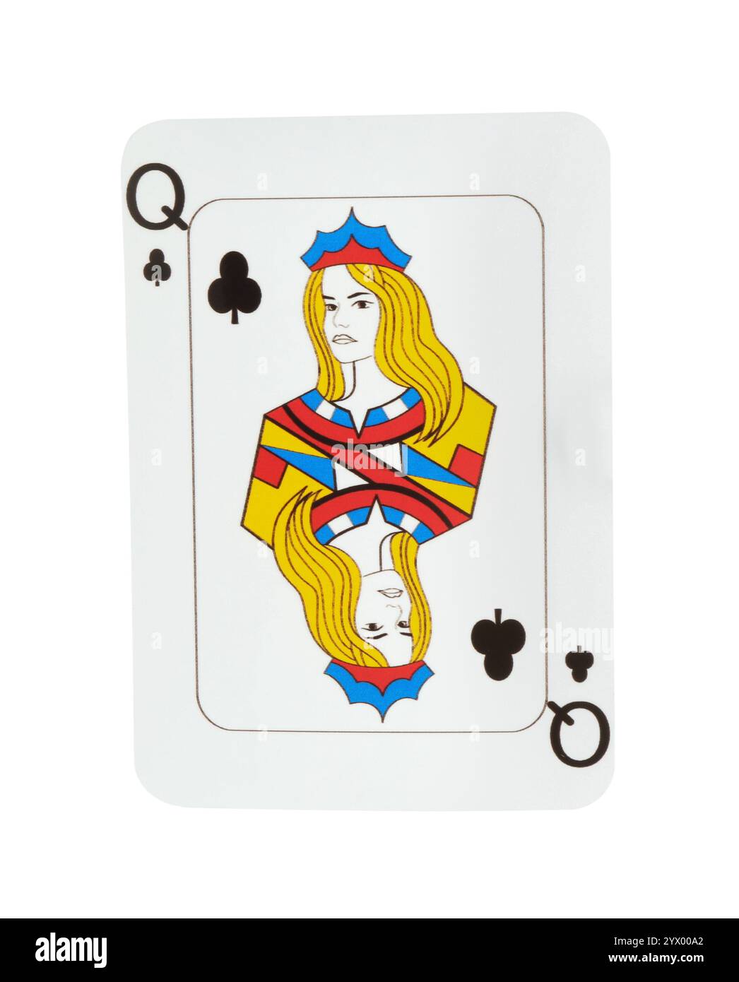 Poker game. One playing card isolated on white Stock Photo - Alamy