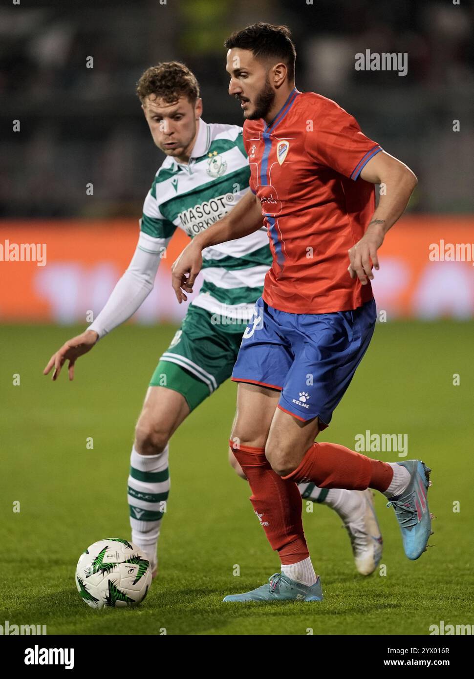 Shamrock Rovers' Markus Poom (left) and Borac Banja Luka's Marko ...
