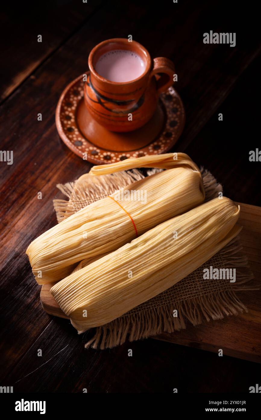 Tamales. Traditional dish typical of Mexico and some Latin American ...