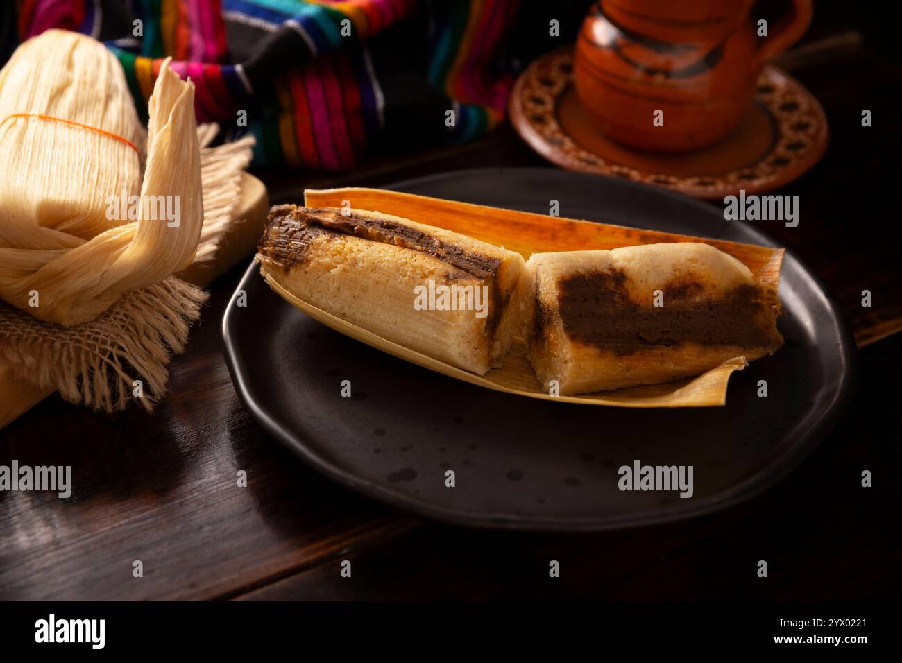 Tamales. Traditional dish typical of Mexico and some Latin American ...
