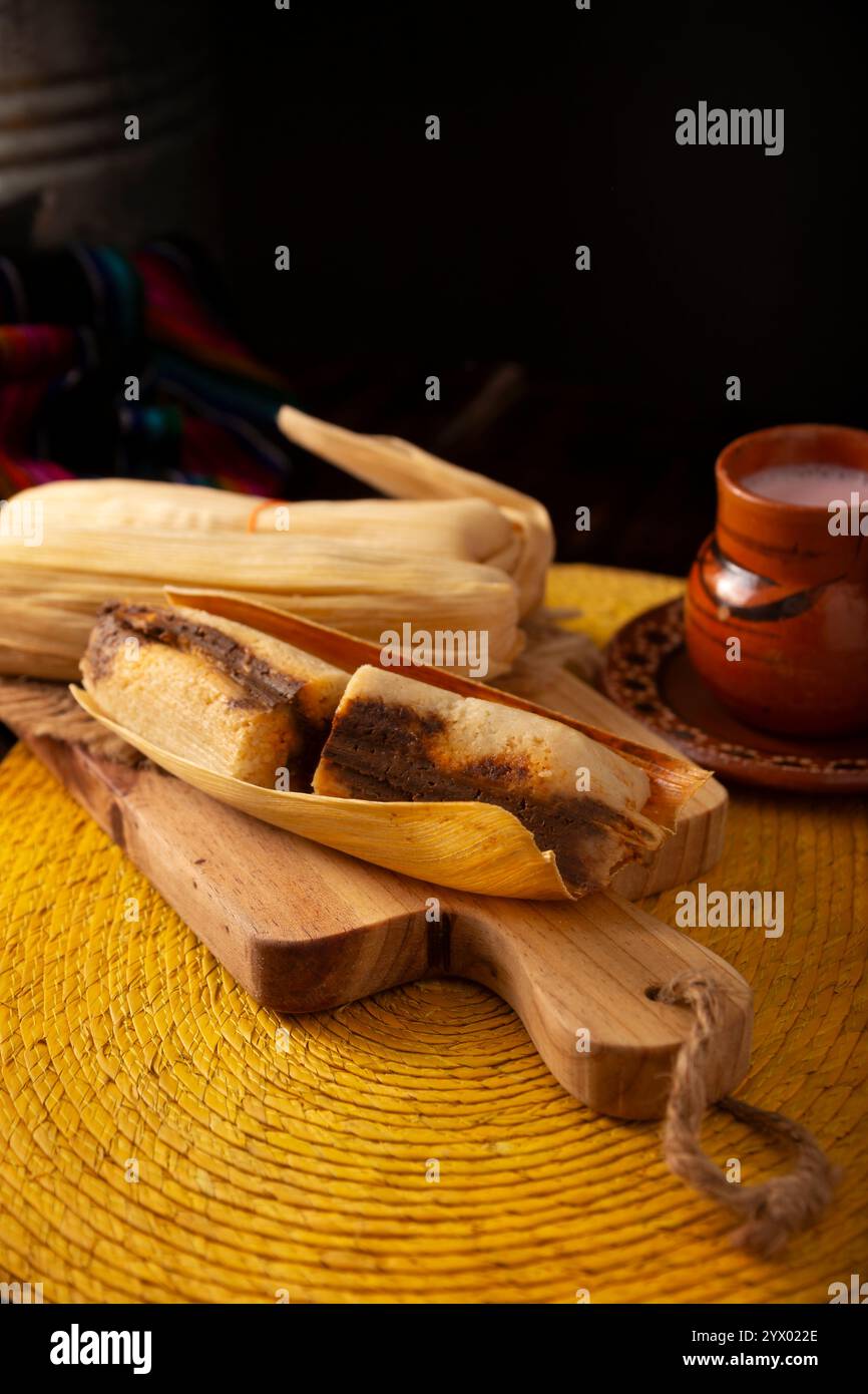 Tamales. Traditional dish typical of Mexico and some Latin American ...