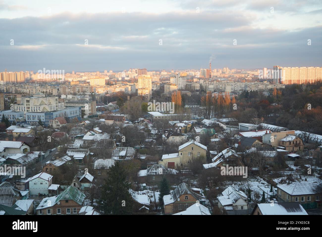 The view outside my window reveals a thin layer of snow blanketing the ...