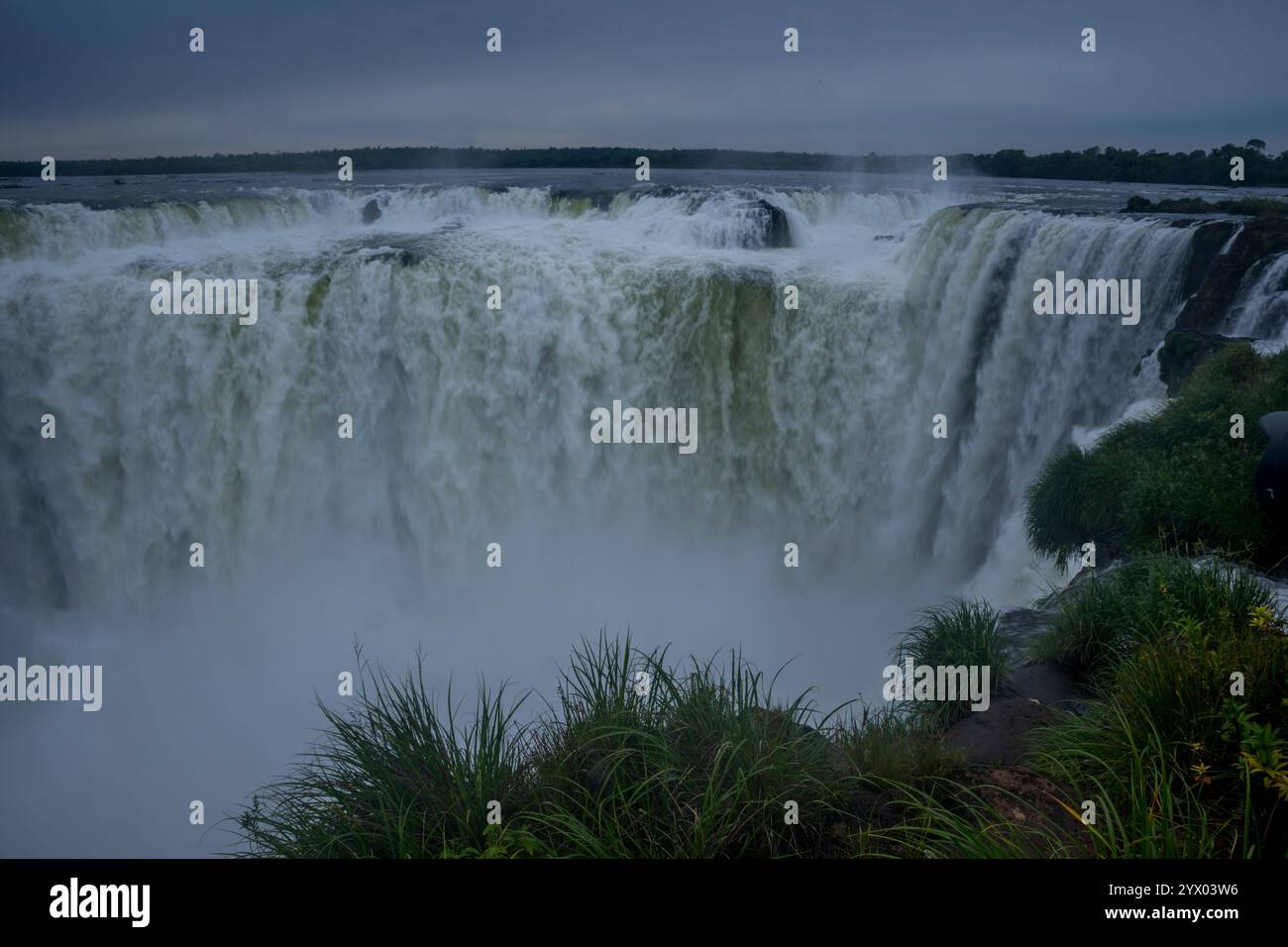 View of Devil s Throat Waterfall in Iguazu Falls on the Argentine side ...