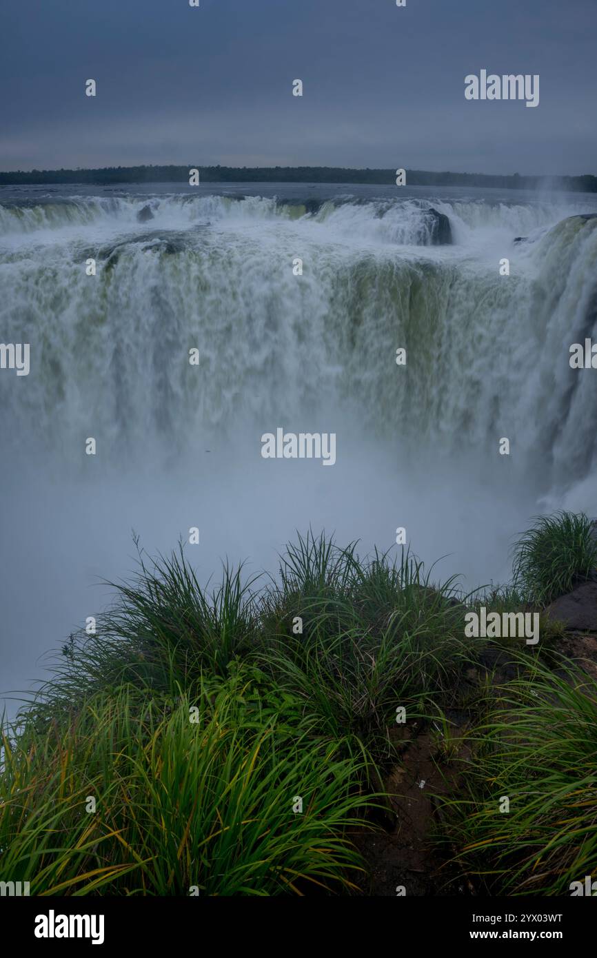 View of Devil s Throat Waterfall in Iguazu Falls on the Argentine side ...