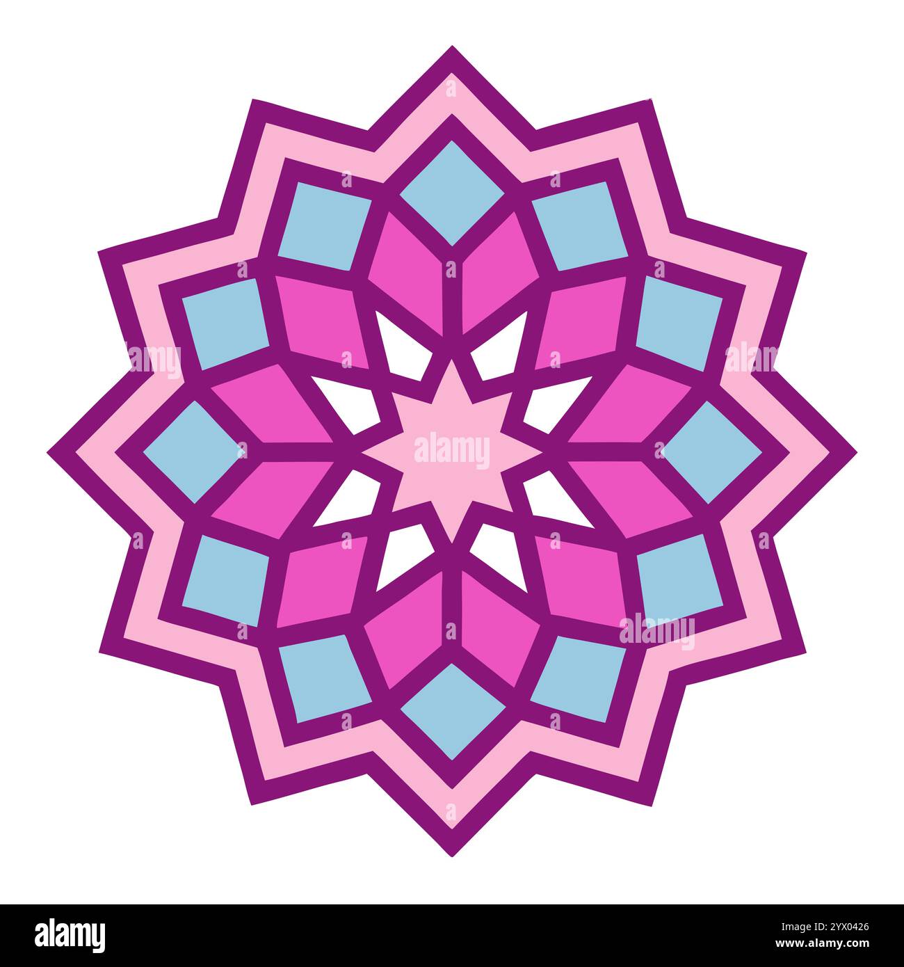 Islamic pattern with mandala-style elements, ideal for social media ...