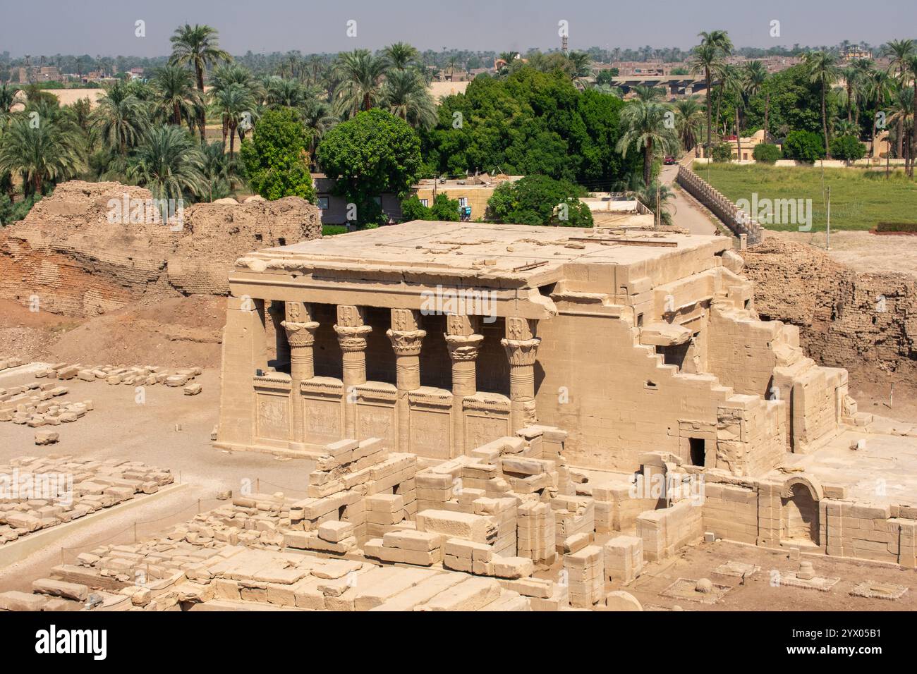 14.1.24 Dendera, Egypt: Temple of Hathor at Dendera Temple complex. The ...