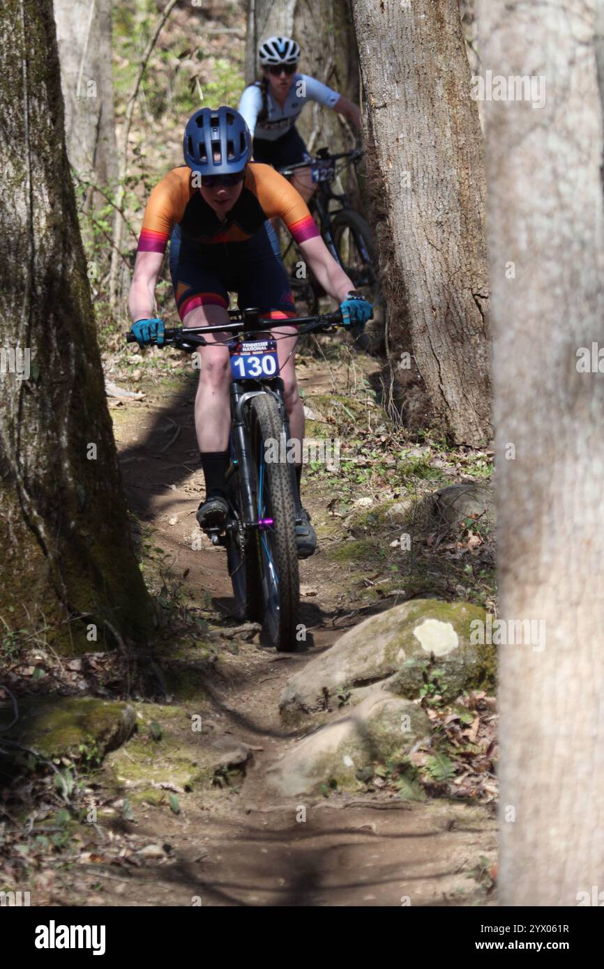Cross Country Trail Race/XCO Race in the woods of WindRock Bicycle Park ...