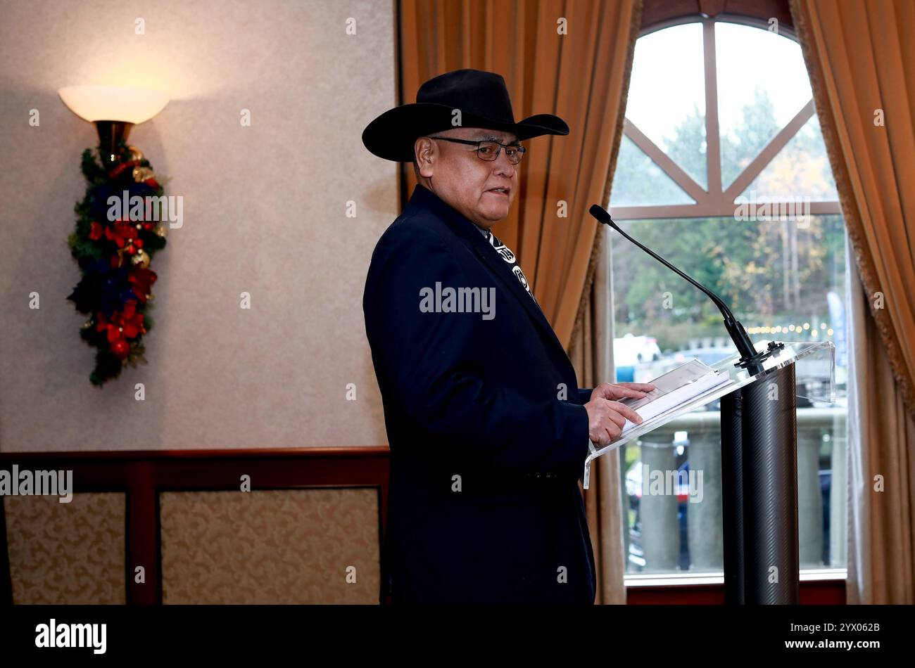 Victoria, Can. 12th Dec, 2024. Mowachaht/Muchalaht First Nation Chief ...