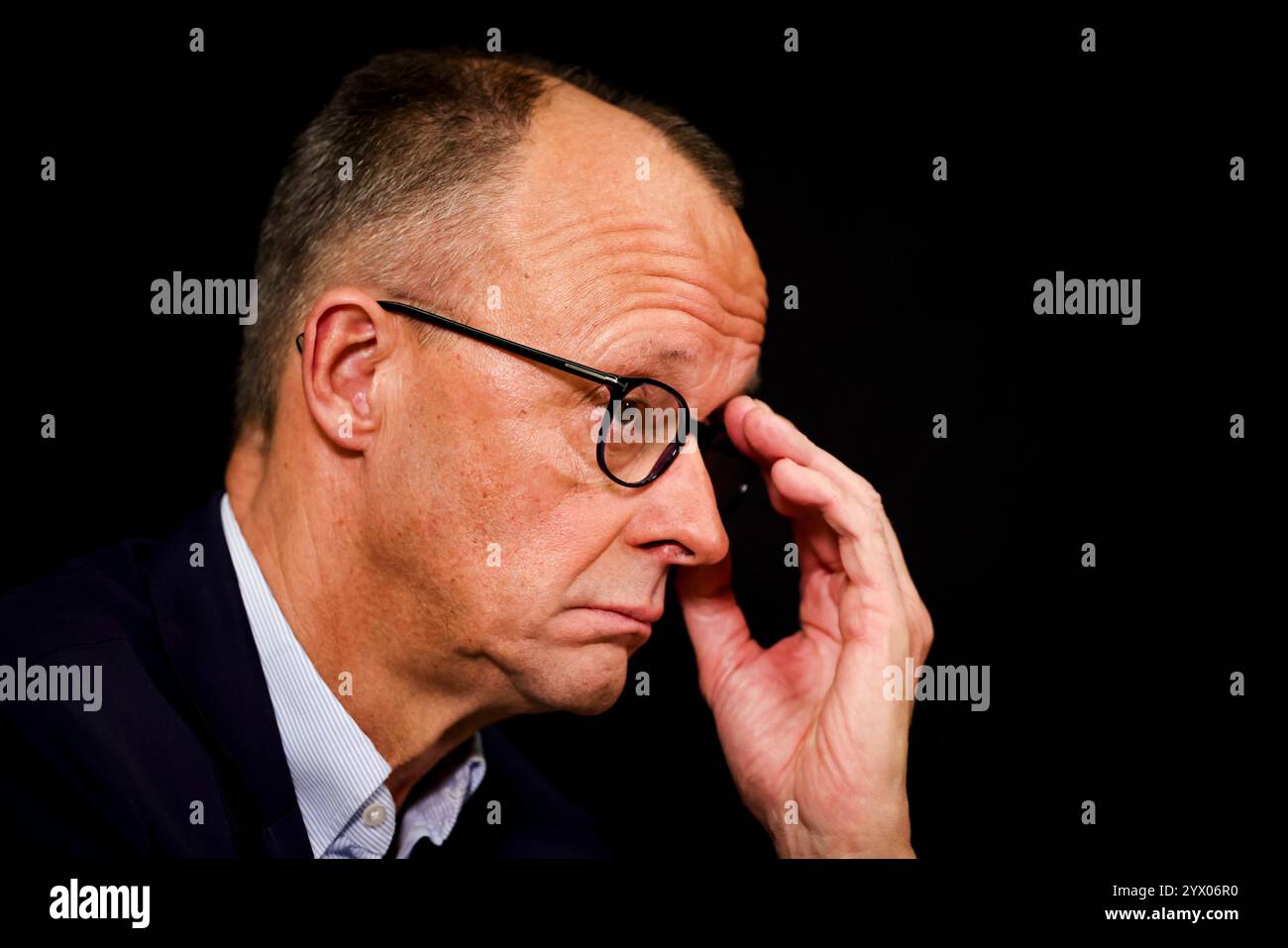Olsberg, Germany. 12th Dec, 2024. Chancellor candidate Friedrich Merz ...