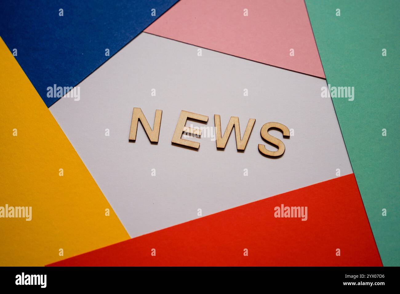 Illustrative lettering and graphic image with -News - lettering Stock ...