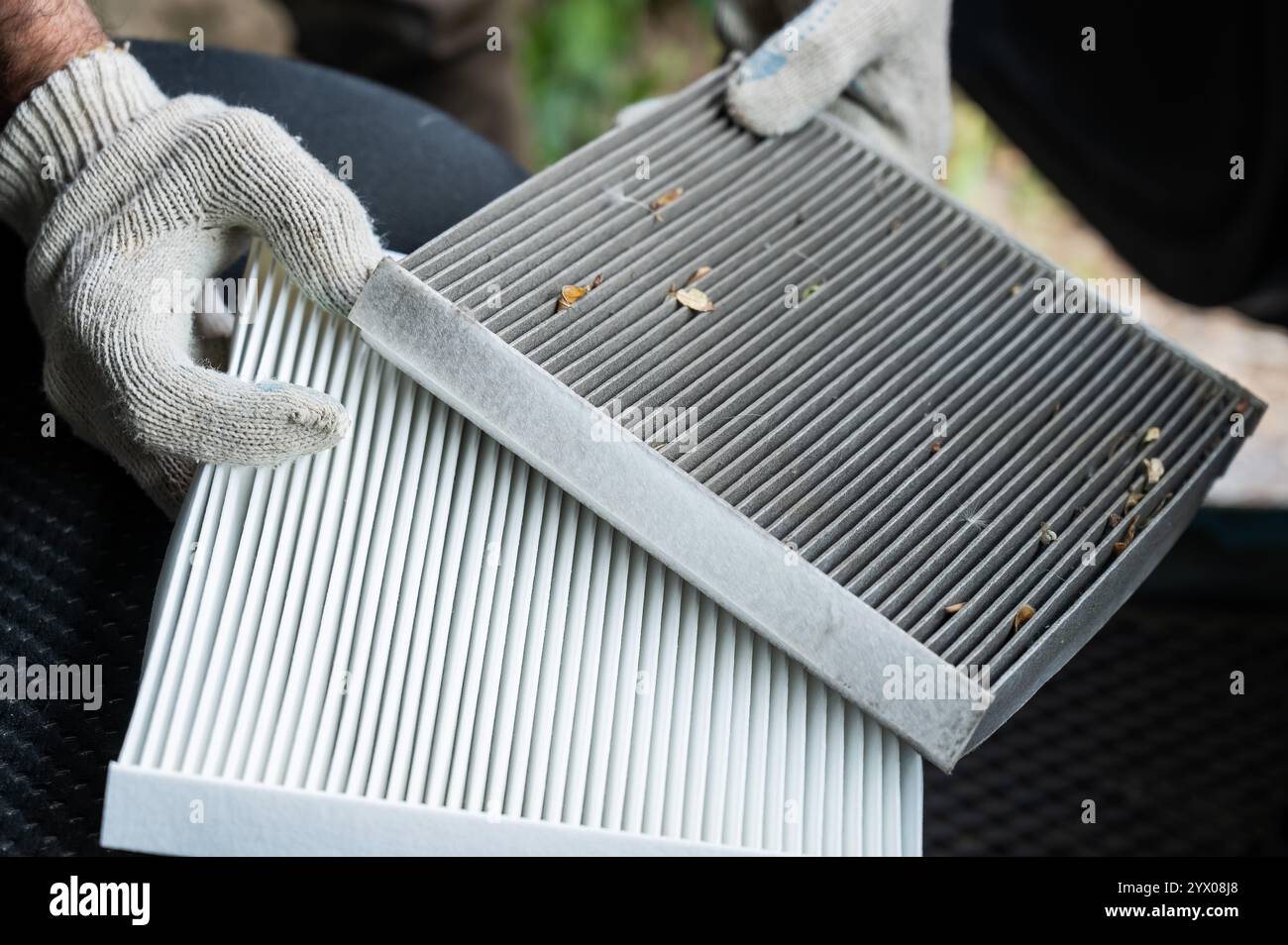 Comparison clean air filter hi-res stock photography and images - Alamy