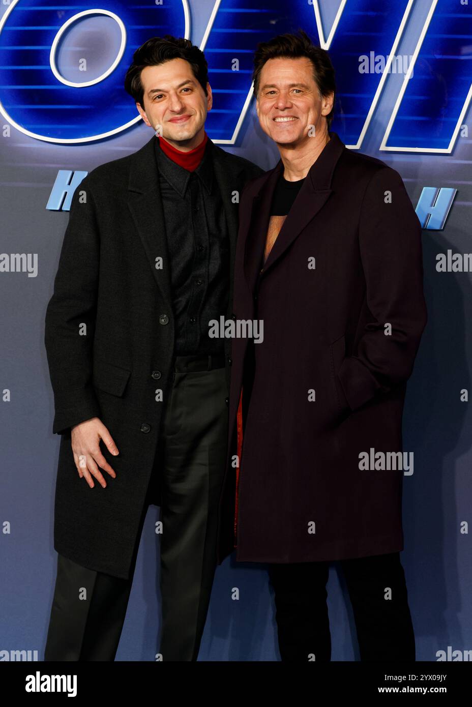 Ben Schwartz and Jim Carrey attend the Sonic The Hedgehog 3 UK Premiere ...