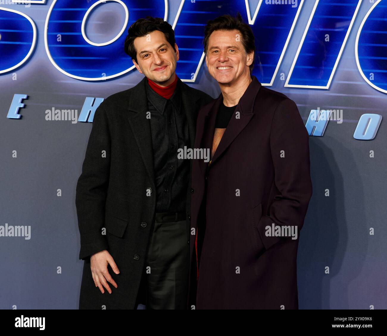 Ben Schwartz and Jim Carrey attend the Sonic The Hedgehog 3 UK Premiere ...
