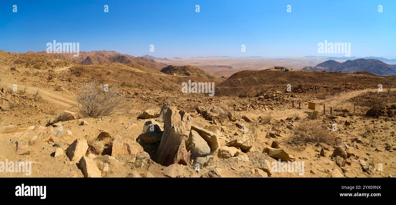 A high-resolution panoramic image of a view into the distance as seen ...