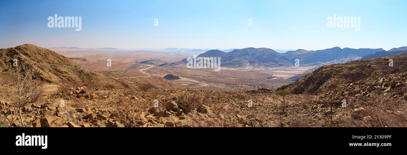 A high-resolution panoramic image of a view into the distance as seen ...