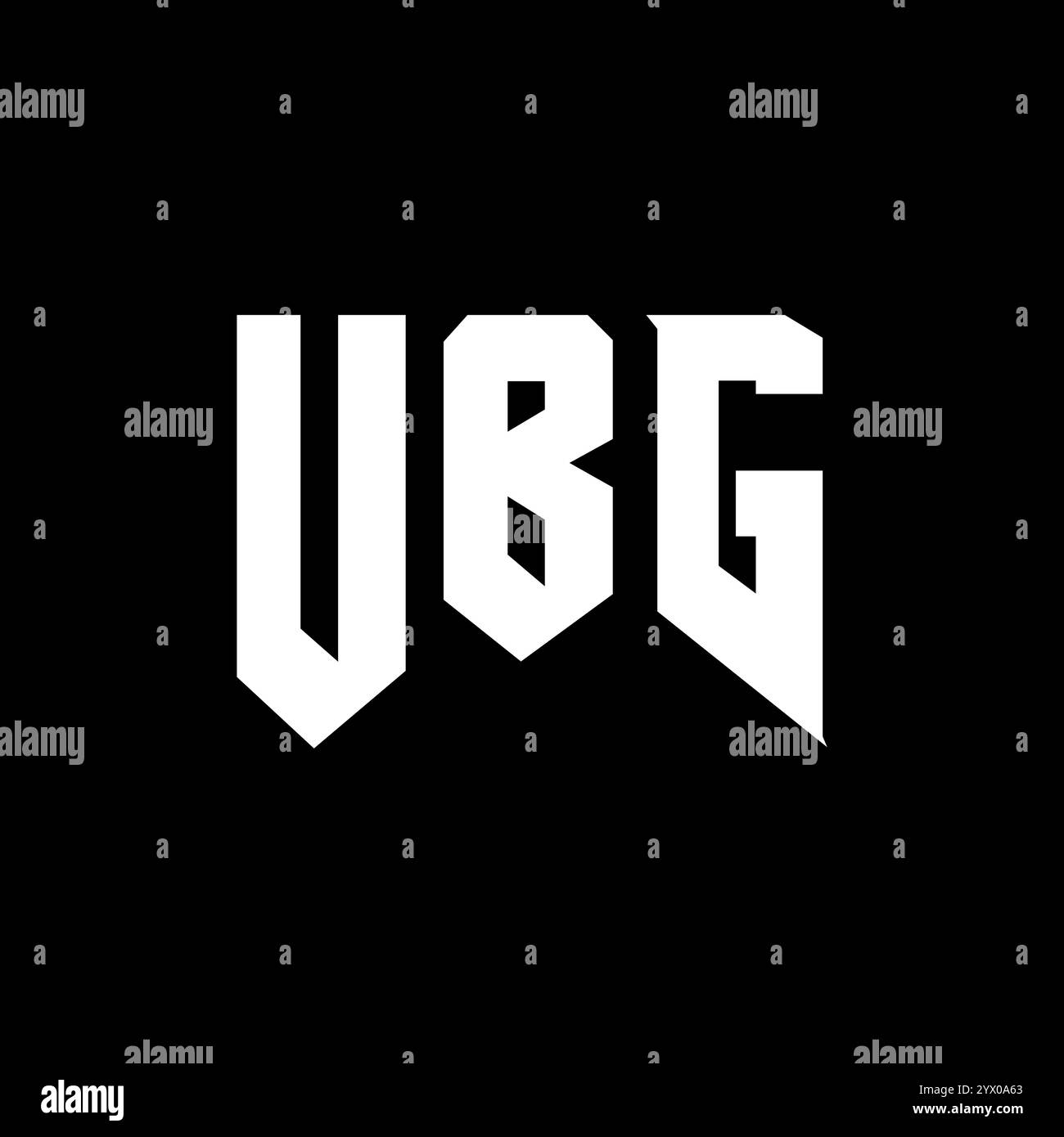UBG letter logo design for technology company. UBG logo design black ...
