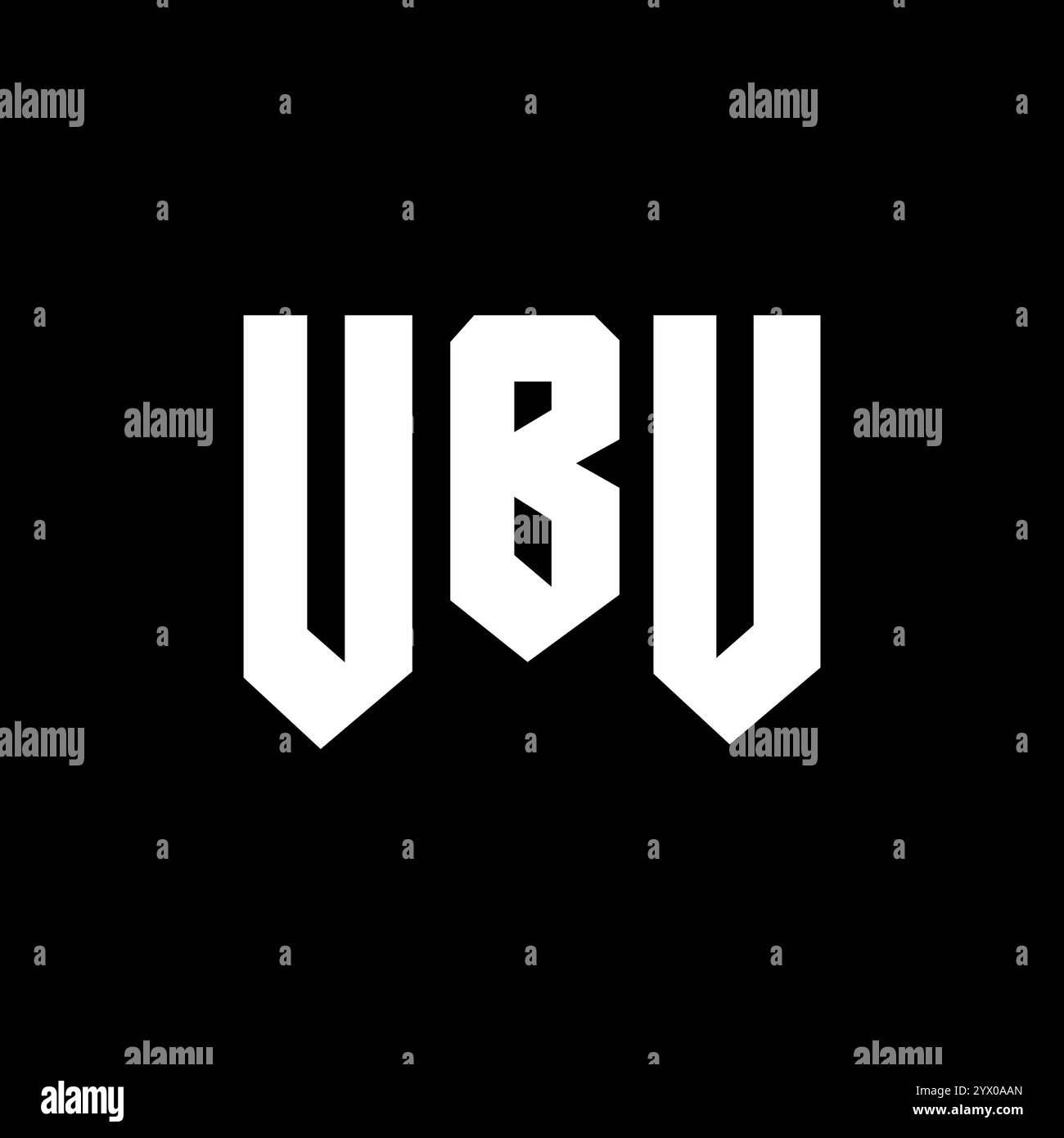 UBU letter logo design for technology company. UBU logo design black ...