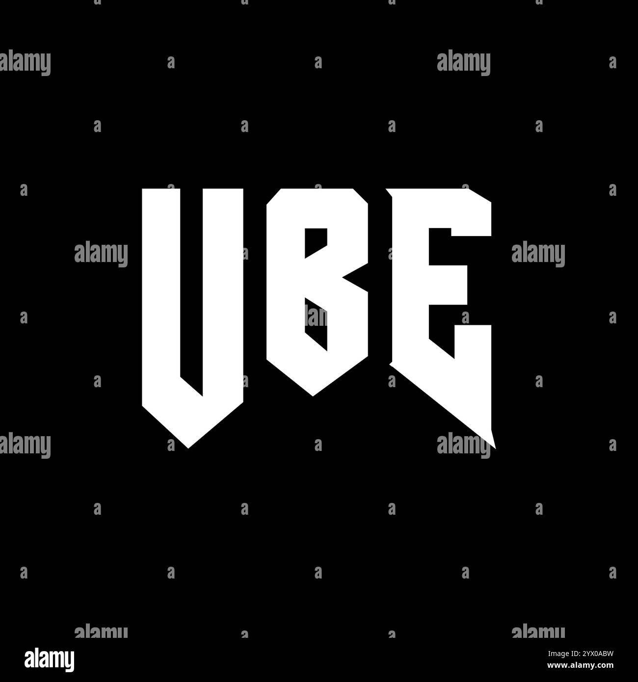 UBE letter logo design for technology company. UBE logo design black ...