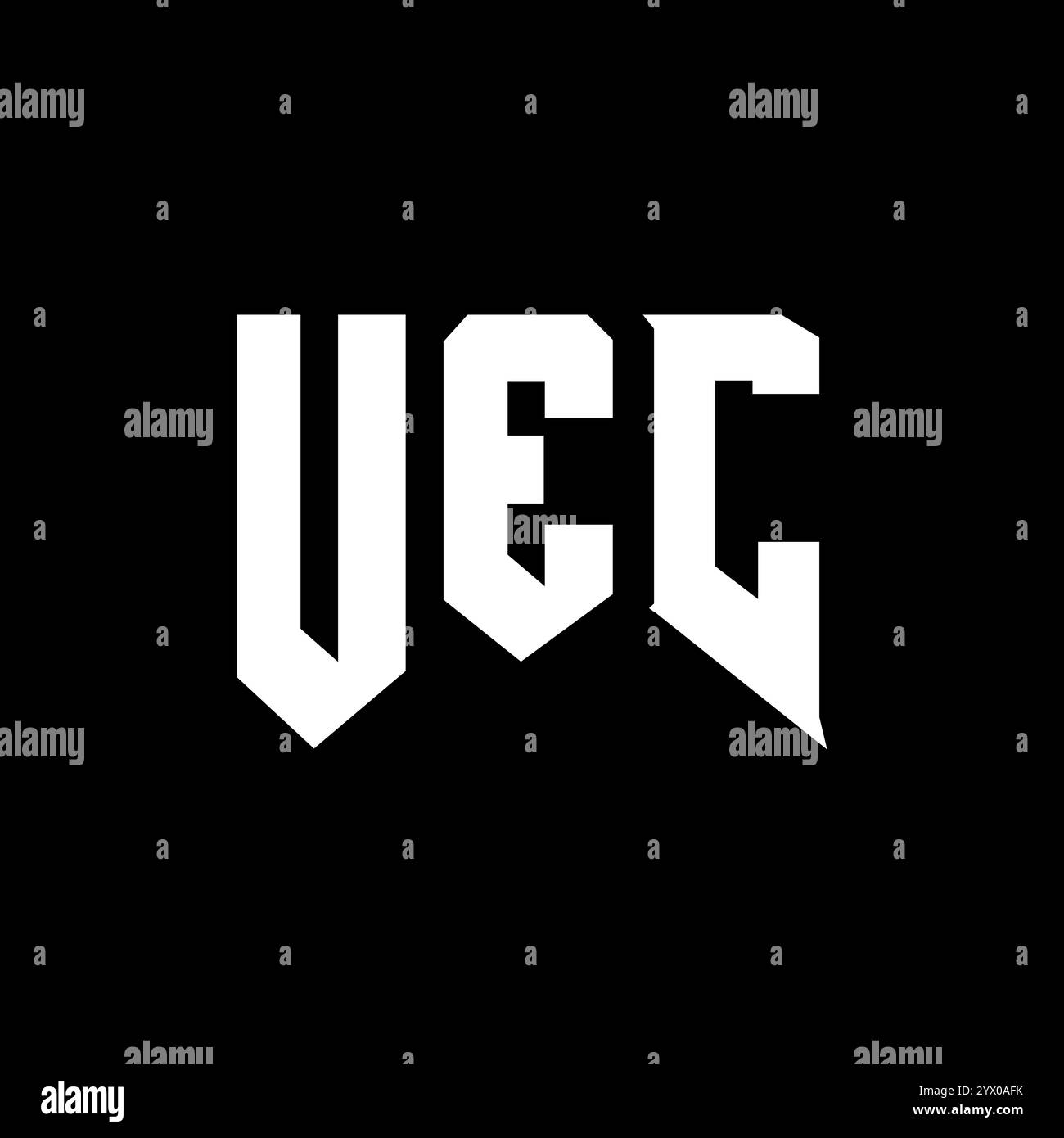 UEC letter logo design for technology company. UEC logo design black ...