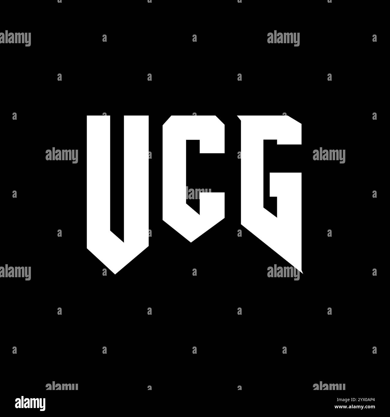 UCG letter logo design for technology company. UCG logo design black ...