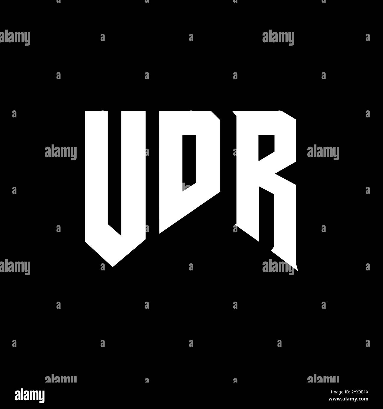UDR letter logo design for technology company. UDR logo design black ...