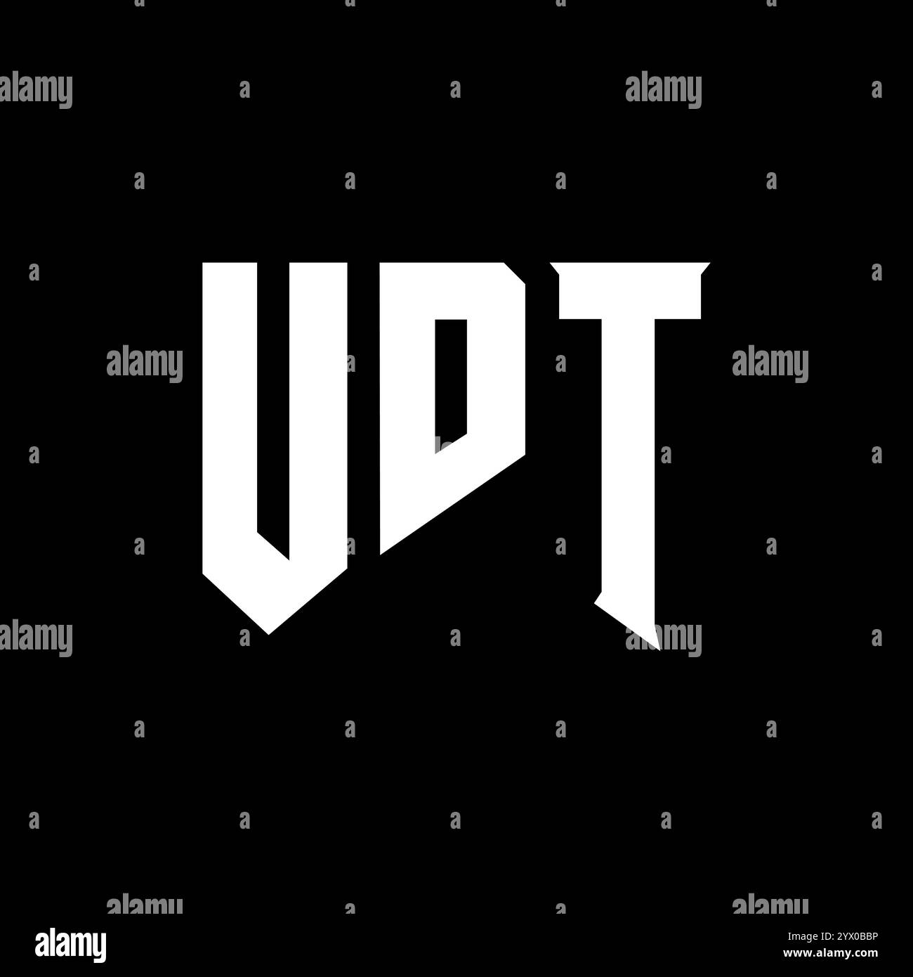 Udt Letter Logo Design For Technology Company Udt Logo Design Black And White Color Combination 