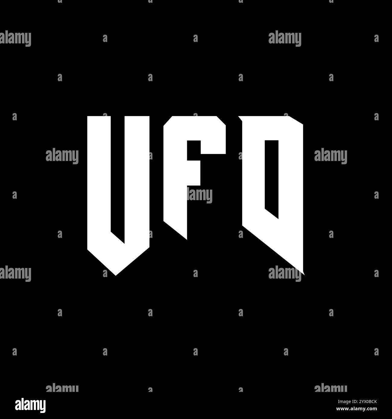 UFD letter logo design for technology company. UFD logo design black ...