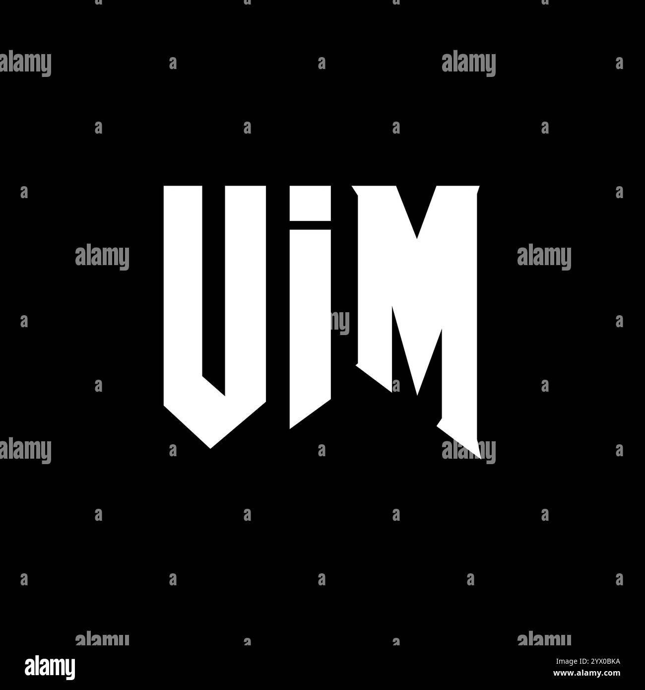 UIM letter logo design for technology company. UIM logo design black ...