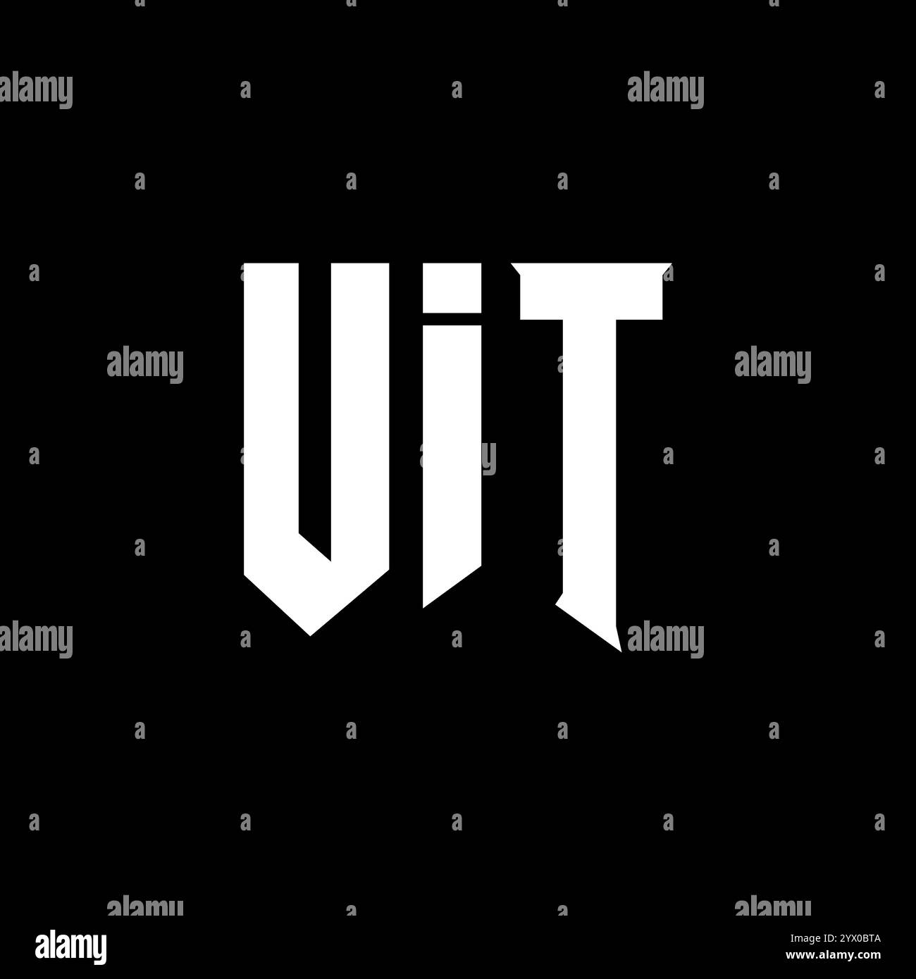 UIT letter logo design for technology company. UIT logo design black ...
