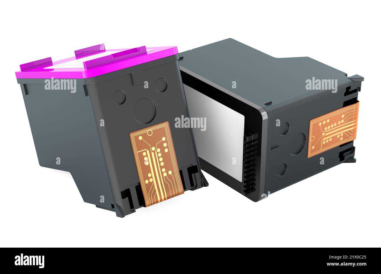 Inkjet Cartridges, 3D rendering isolated on white background Stock ...