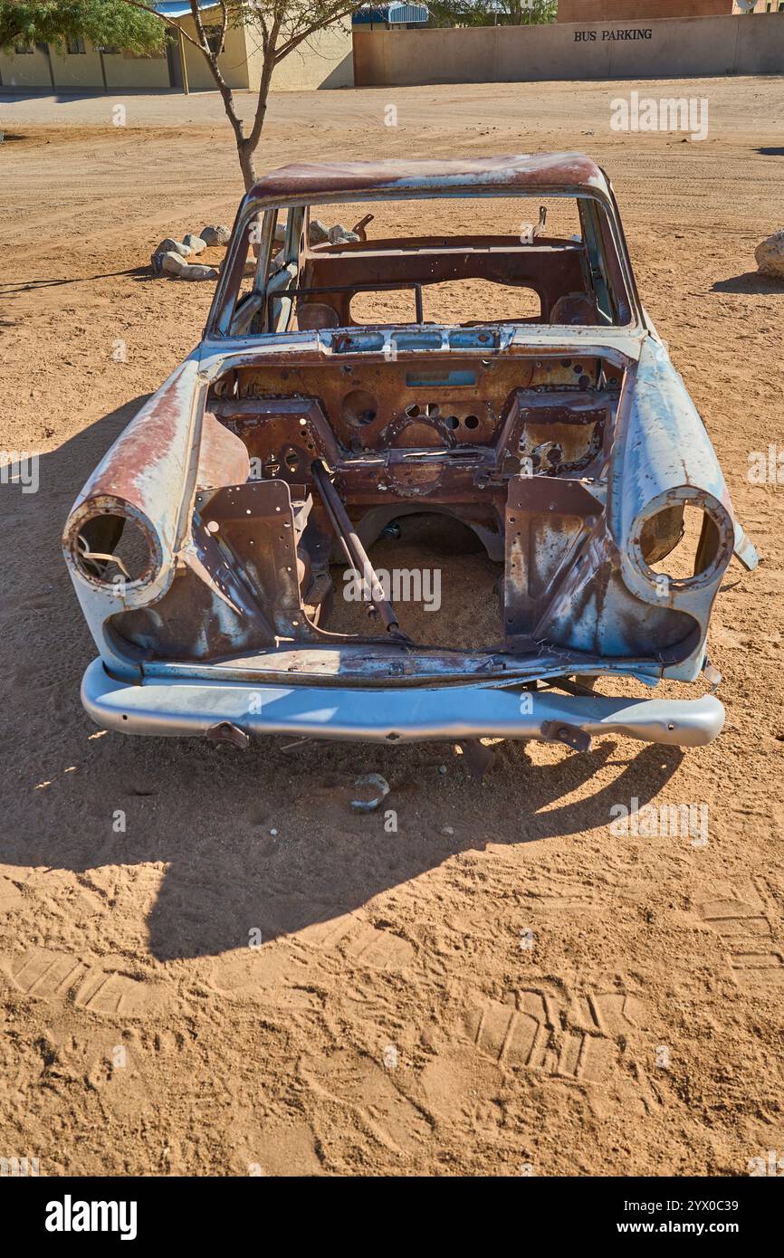 Oldtimer, rusty, demolished and wrecked cars in Solitare, Namibia ...