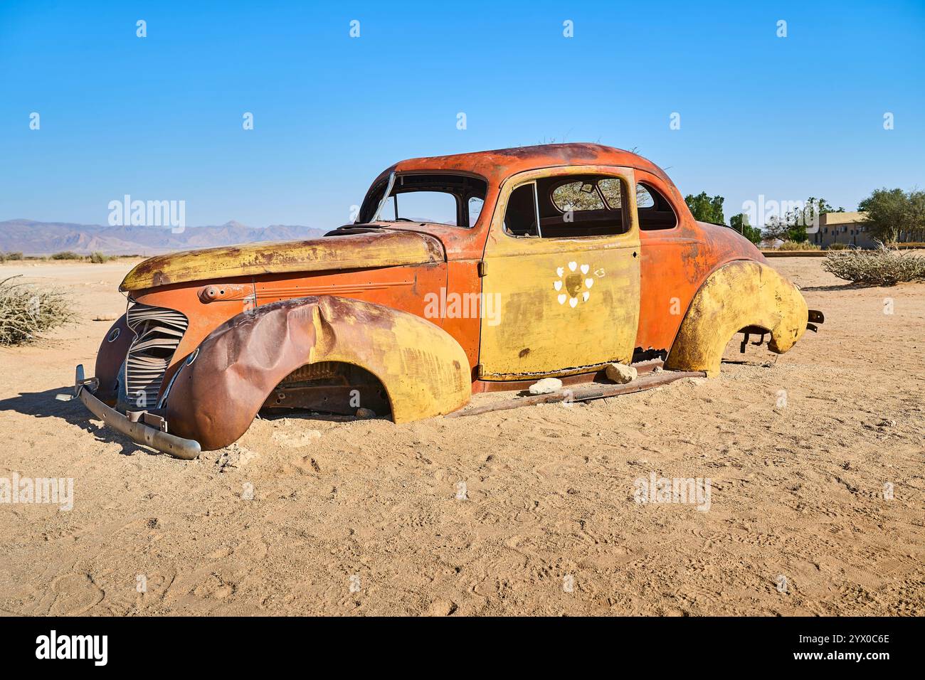 Oldtimer, rusty, demolished and wrecked cars in Solitare, Namibia ...