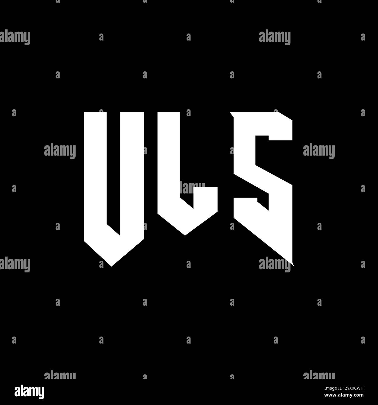 ULS letter logo design for technology company. ULS logo design black ...