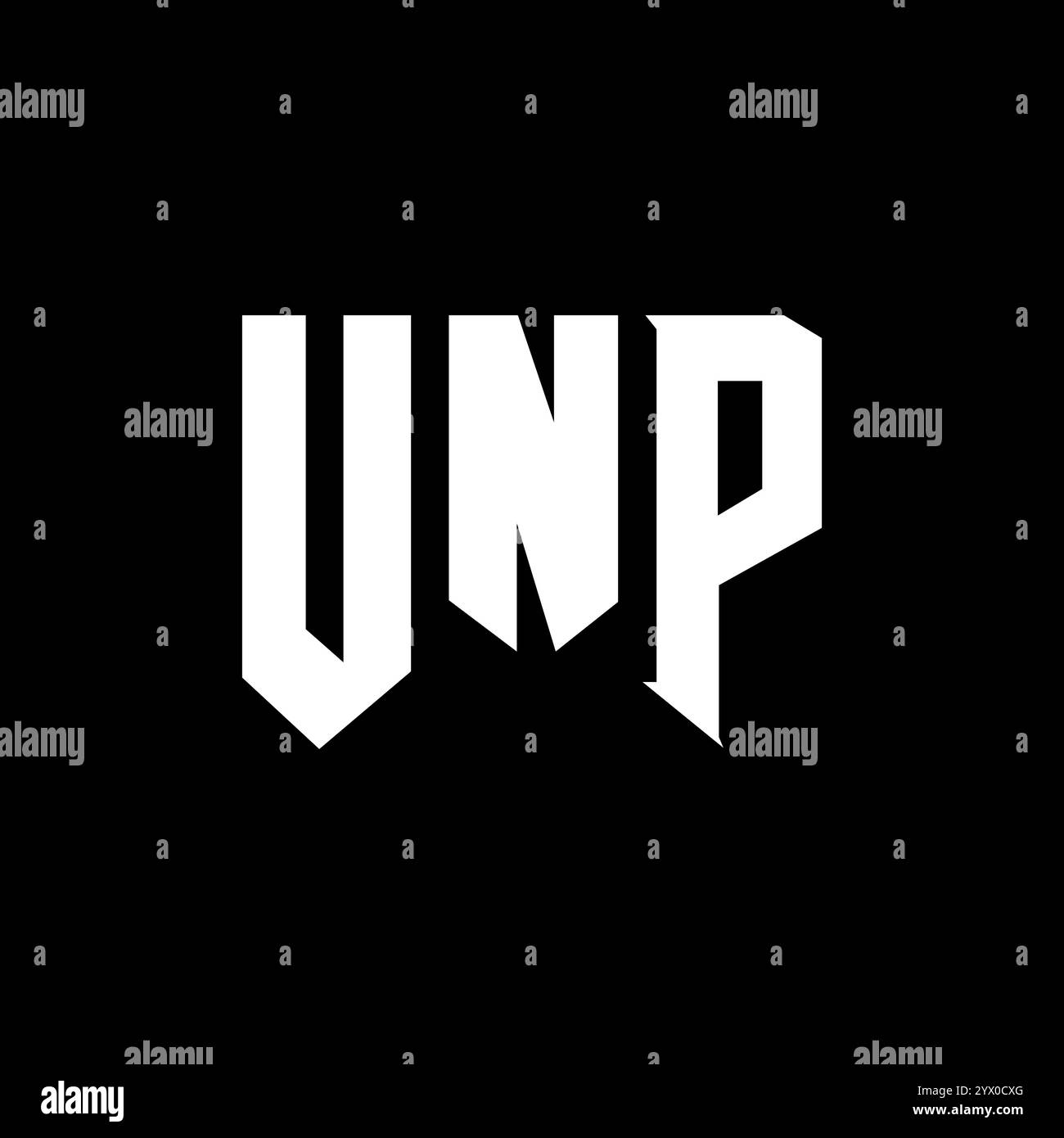 UNP letter logo design for technology company. UNP logo design black ...