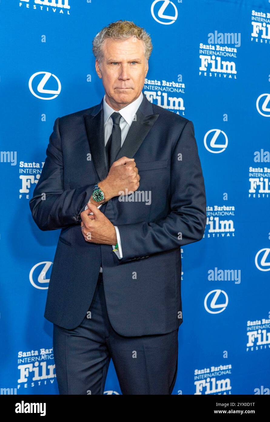 USA. 11th Dec, 2024. Actor-Producer Will Ferrell arrives at the Santa ...
