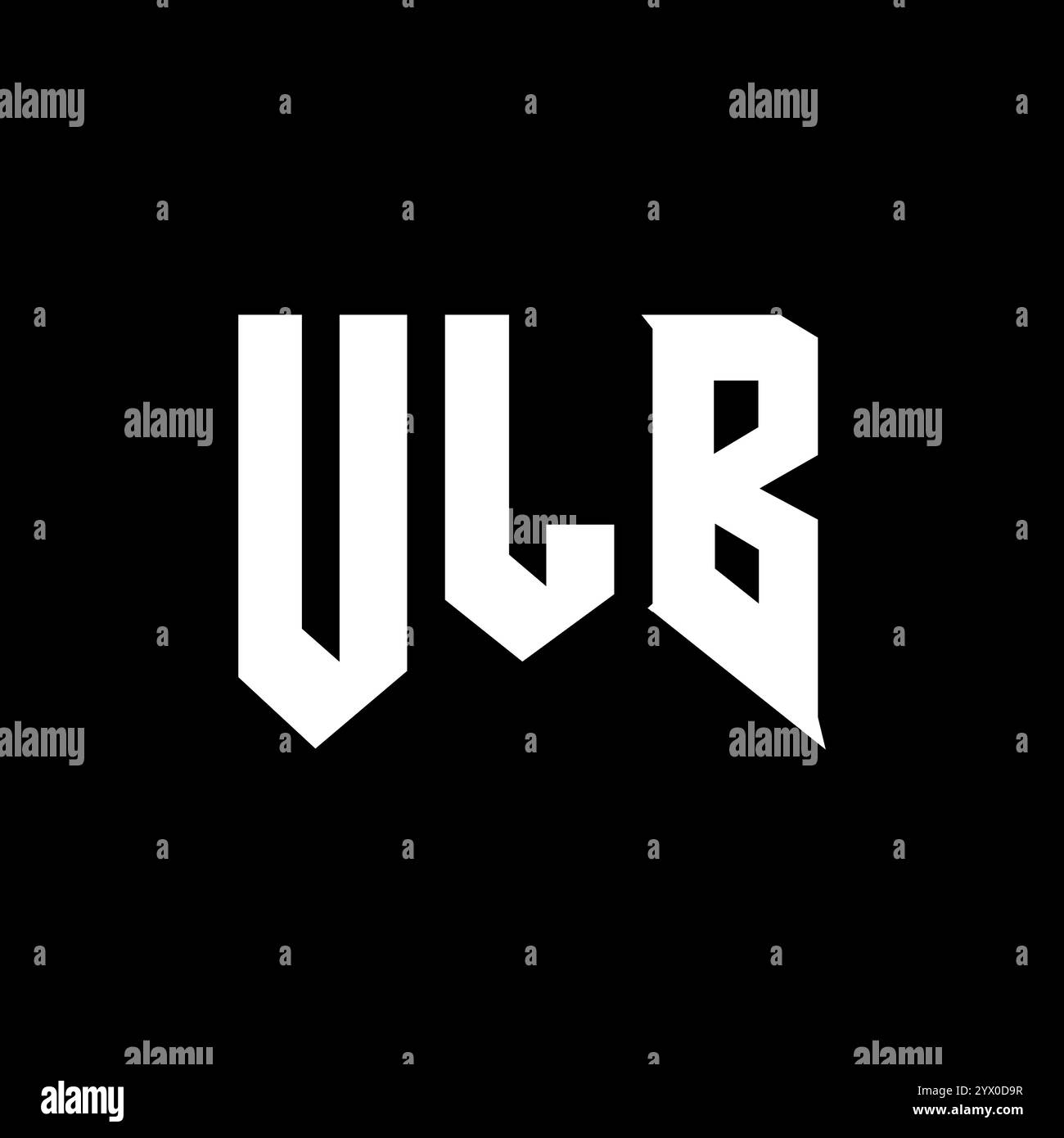 ULB letter logo design for technology company. ULB logo design black ...