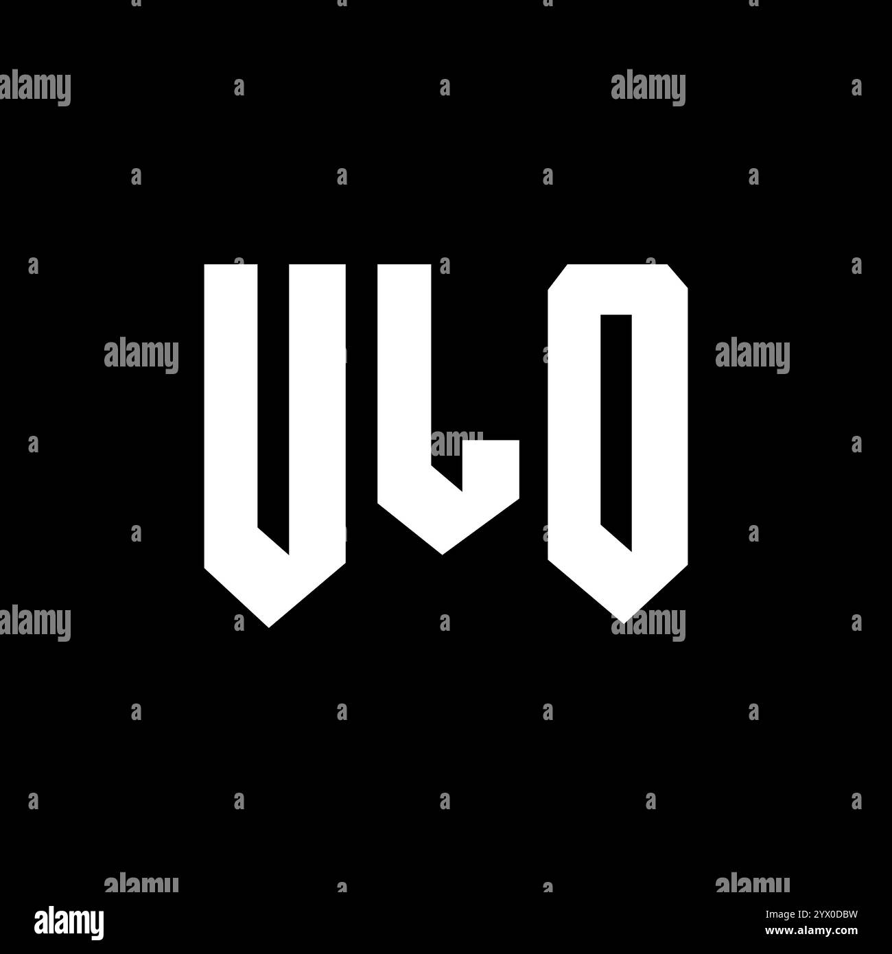 ULO letter logo design for technology company. ULO logo design black ...