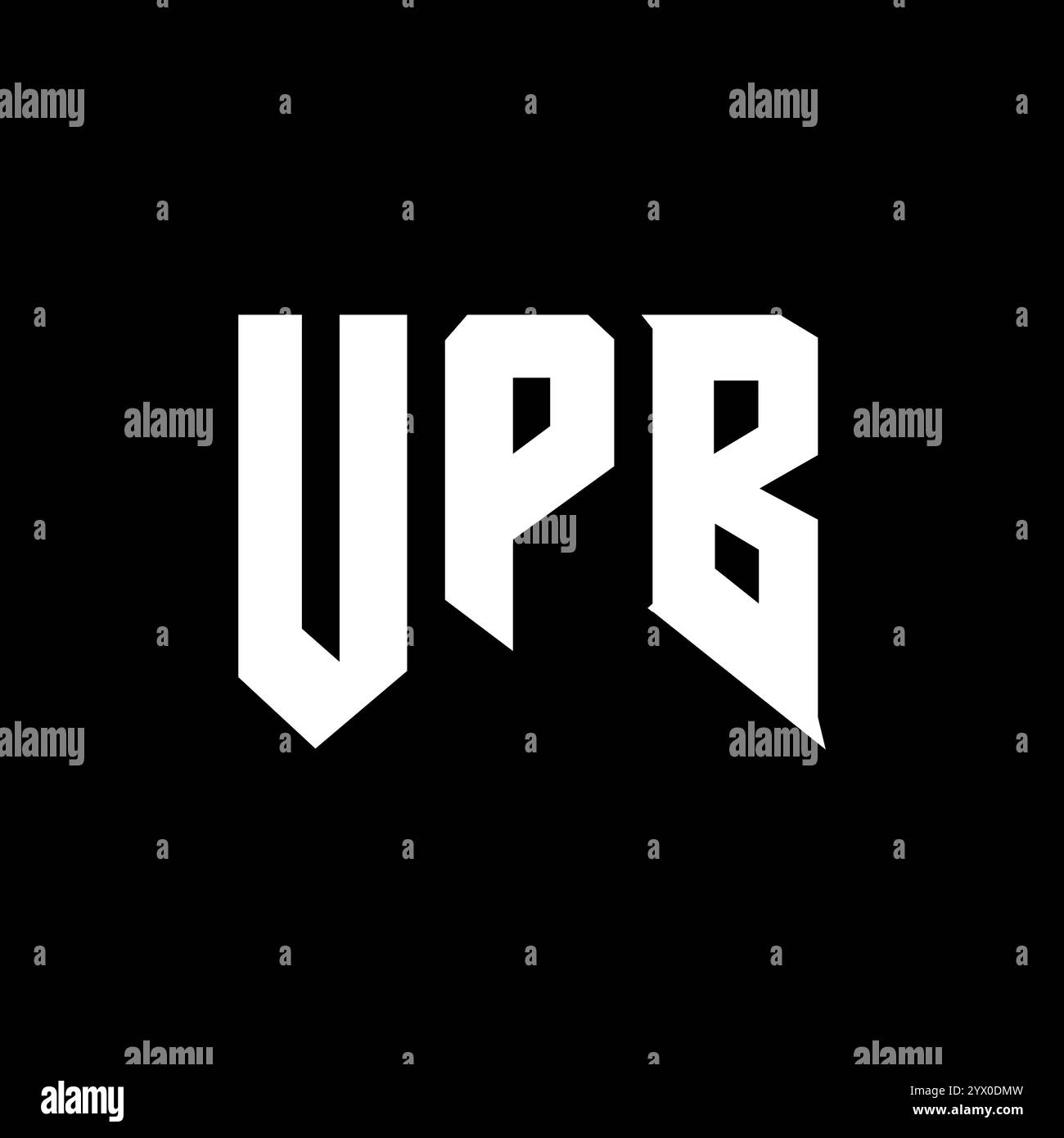 UPB letter logo design for technology company. UPB logo design black ...