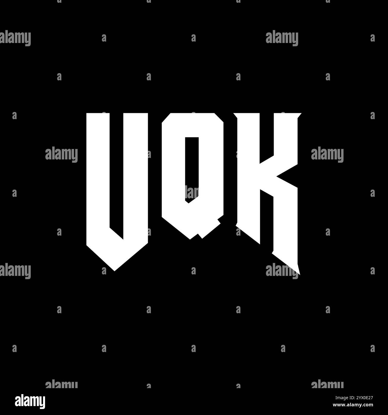 UQK letter logo design for technology company. UQK logo design black ...