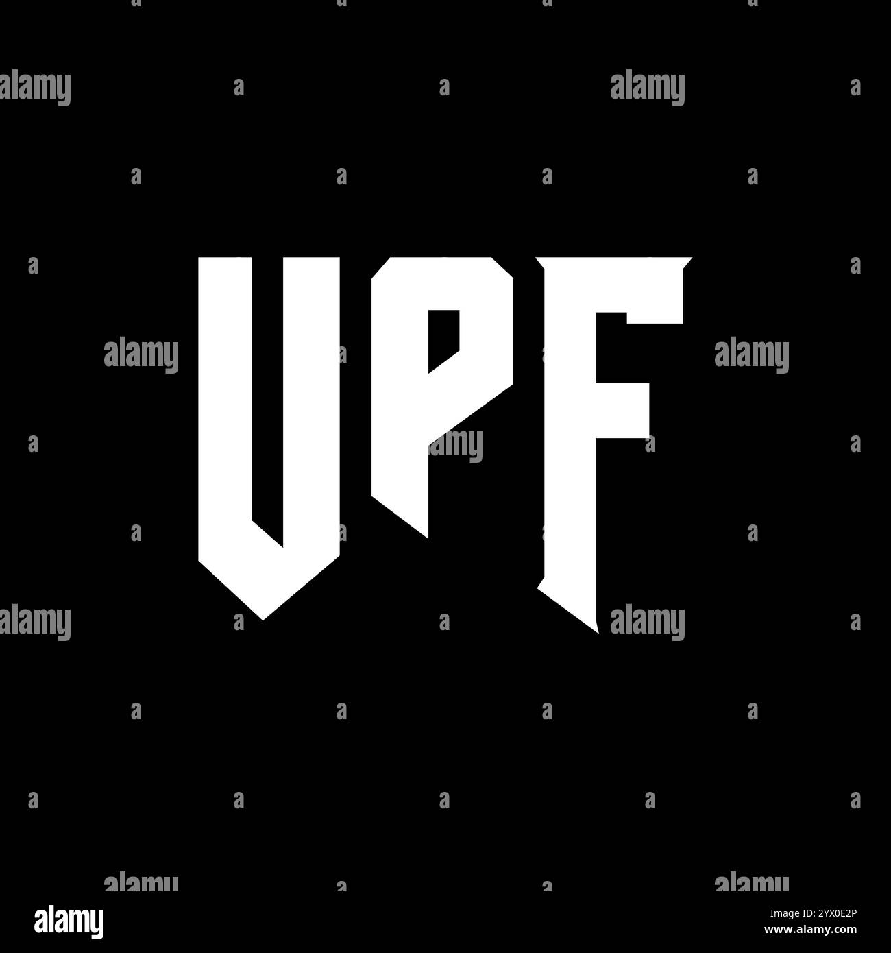 UPF letter logo design for technology company. UPF logo design black ...