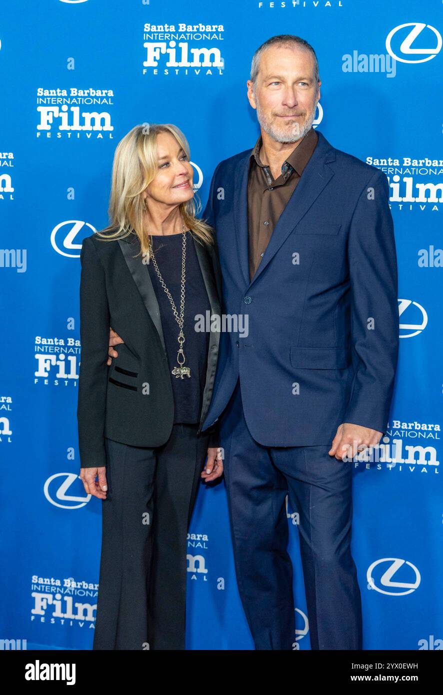 USA. 11th Dec, 2024. Actress Bo Derek & spouse John Corbett arrive at ...